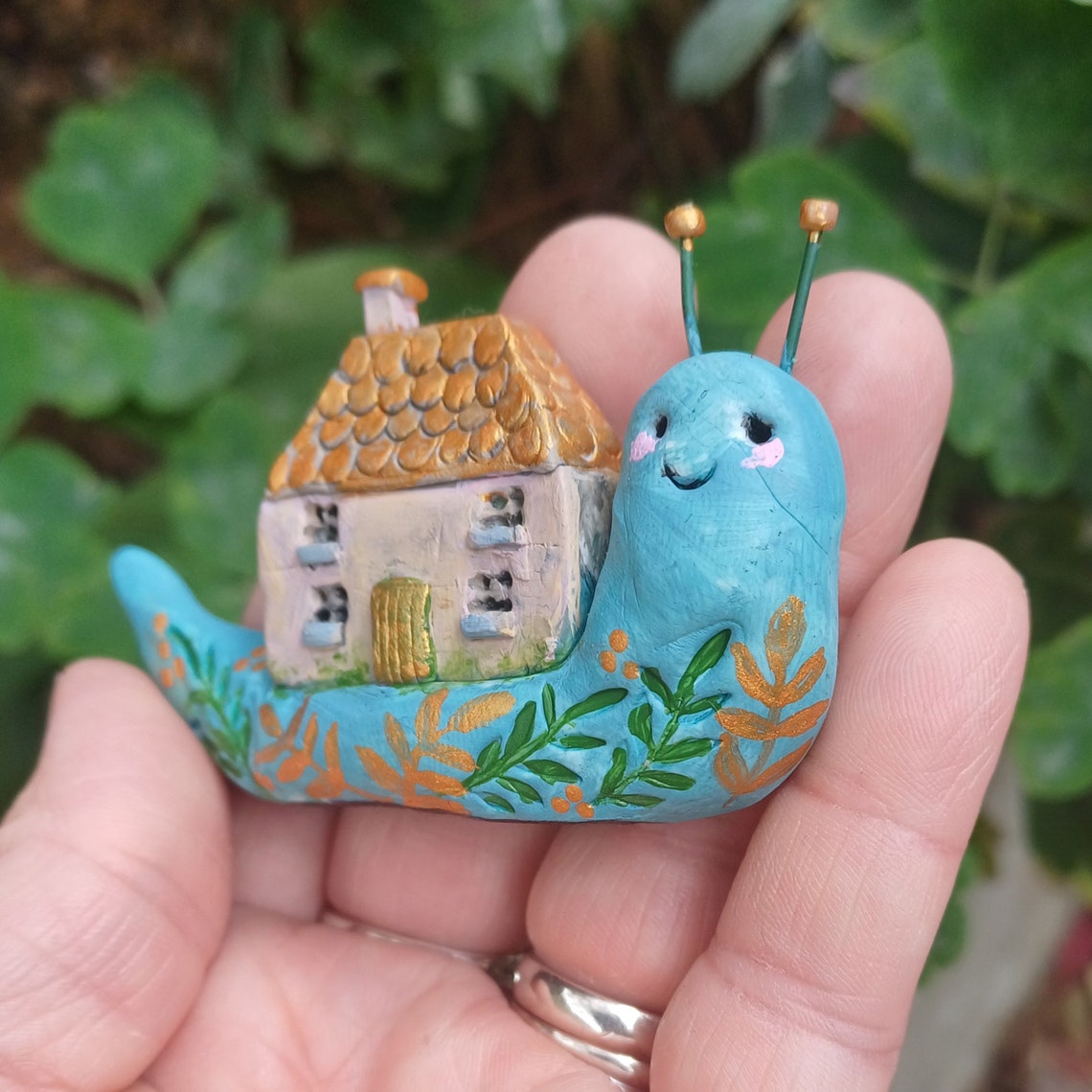 Moving House Snail, New Home Gift, Unique and Handmade, Can Add ...