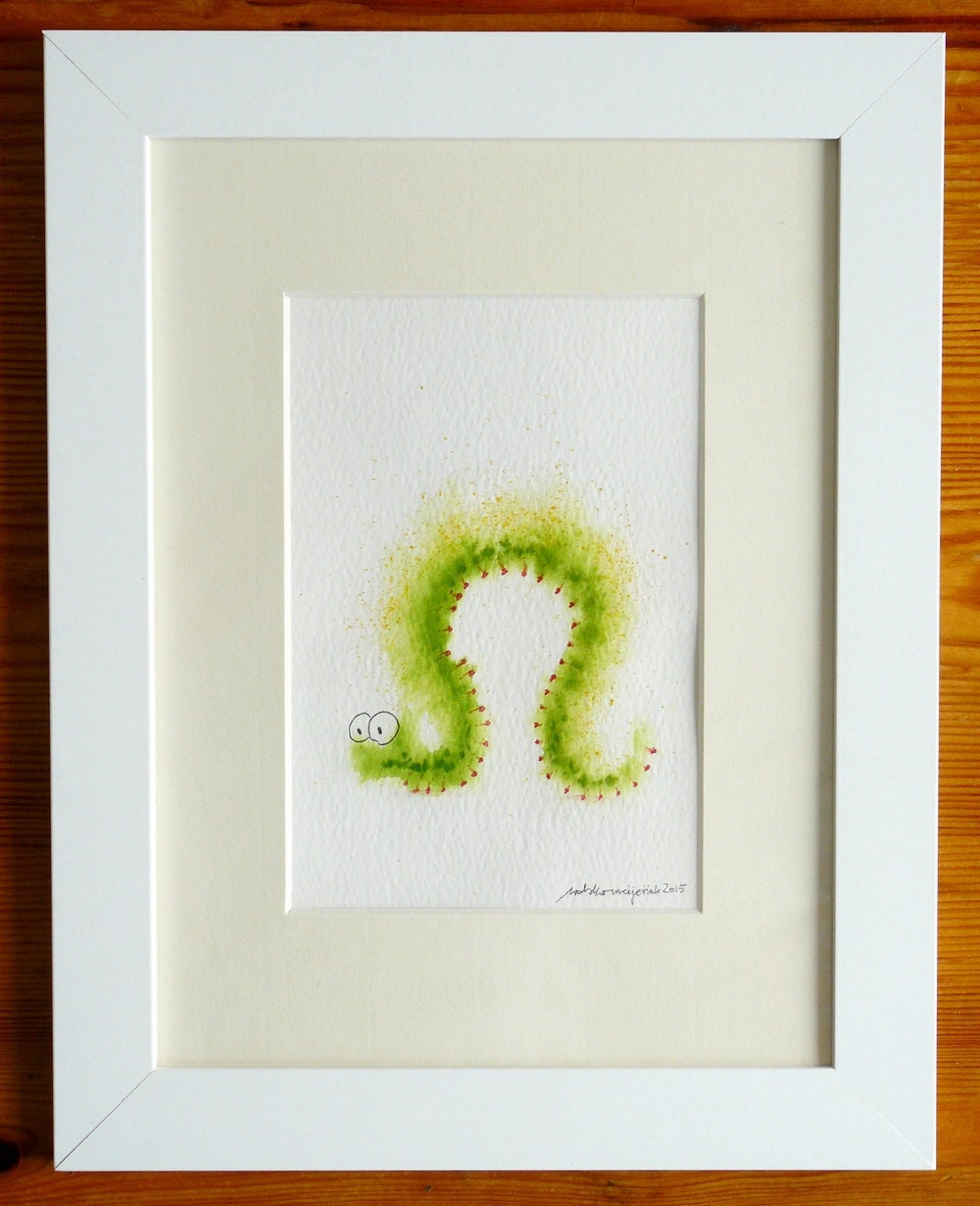 Raupe, Raupe Illustration, Tier Aquarell, Kinderzimmer Dekor ...