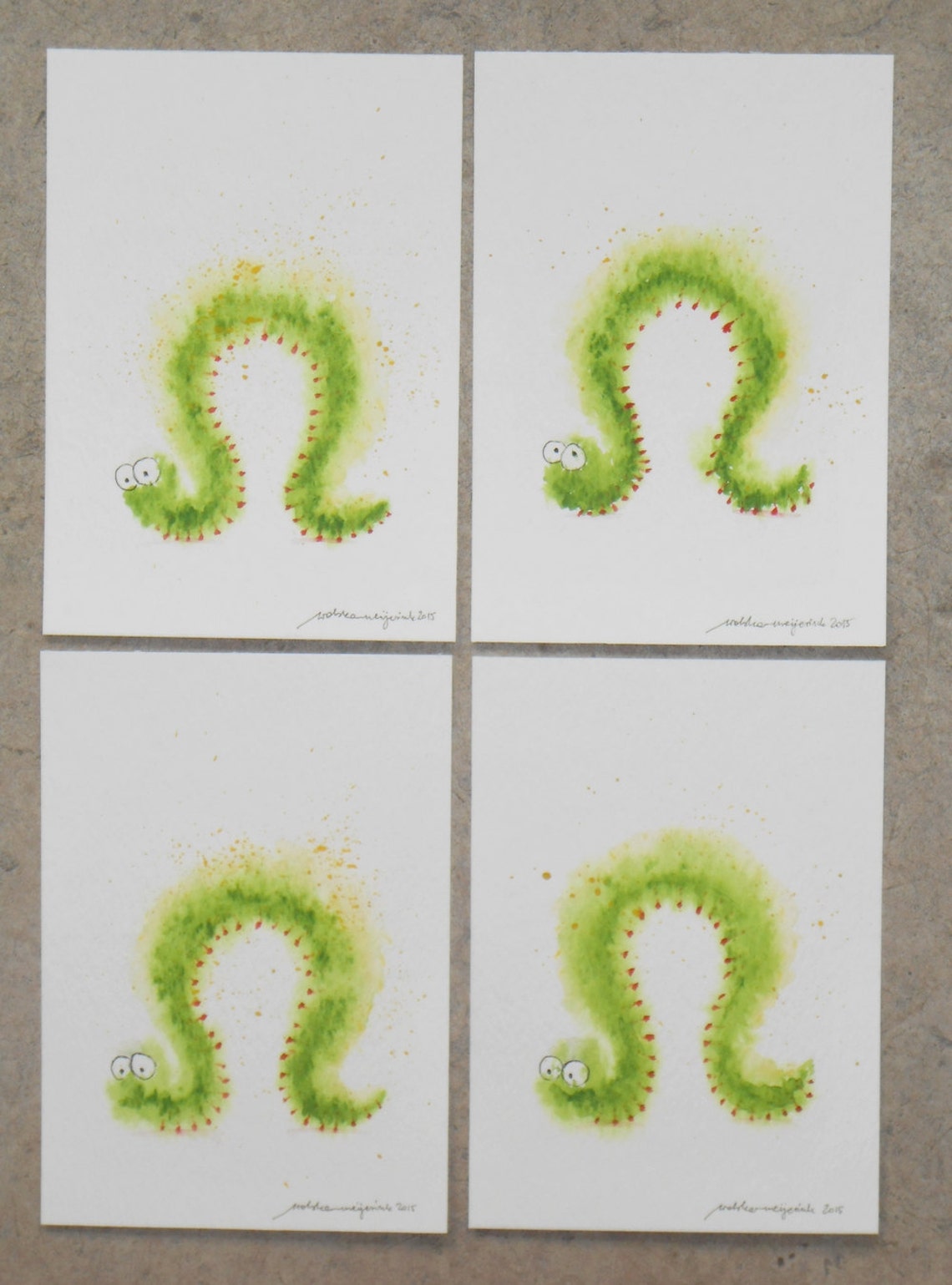 Raupe Raupe Illustration Tier Aquarell Kinderzimmer Dekor - Etsy Schweiz