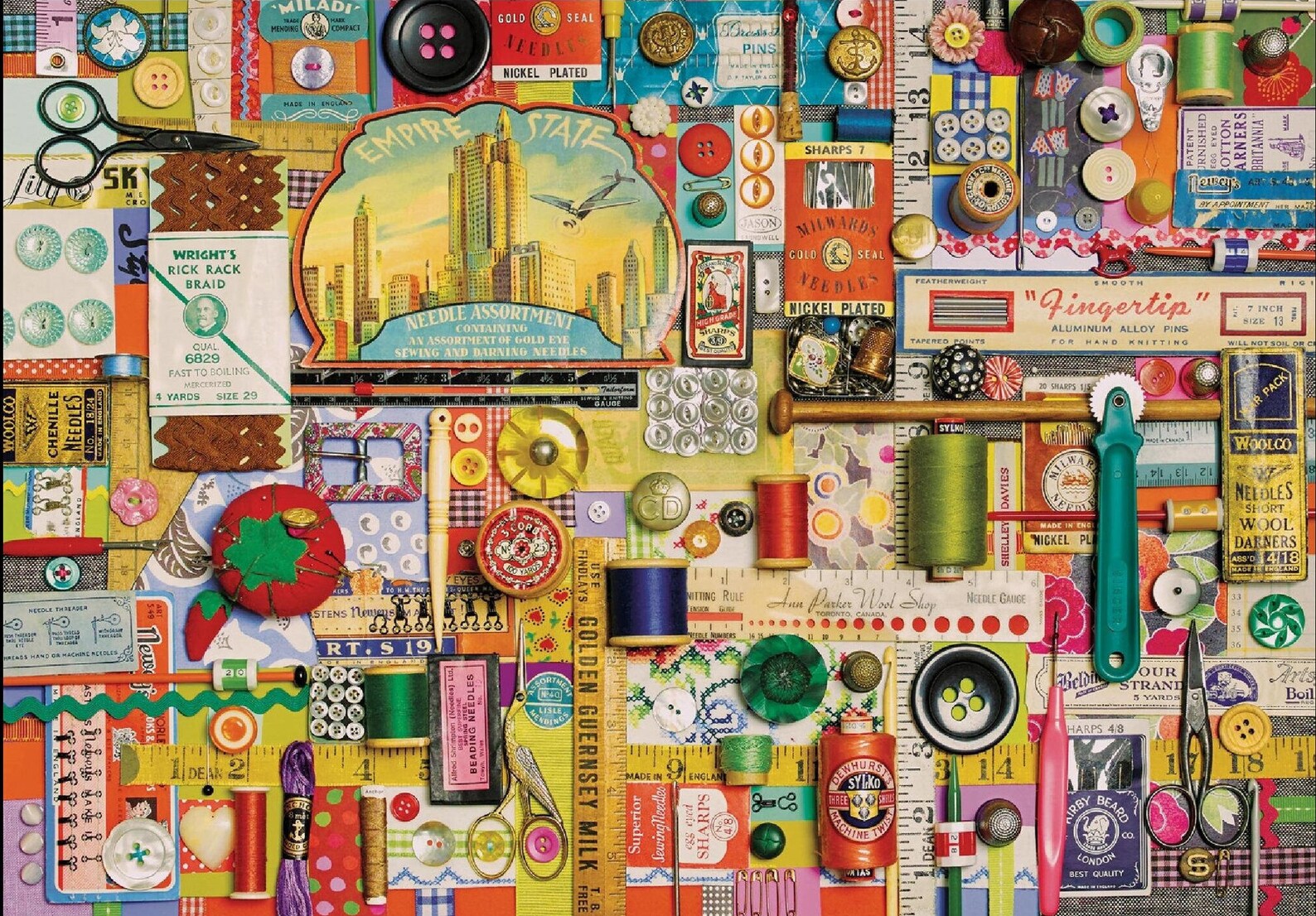 Sewing Notions Puzzle Poster by Shelley Davies - Etsy