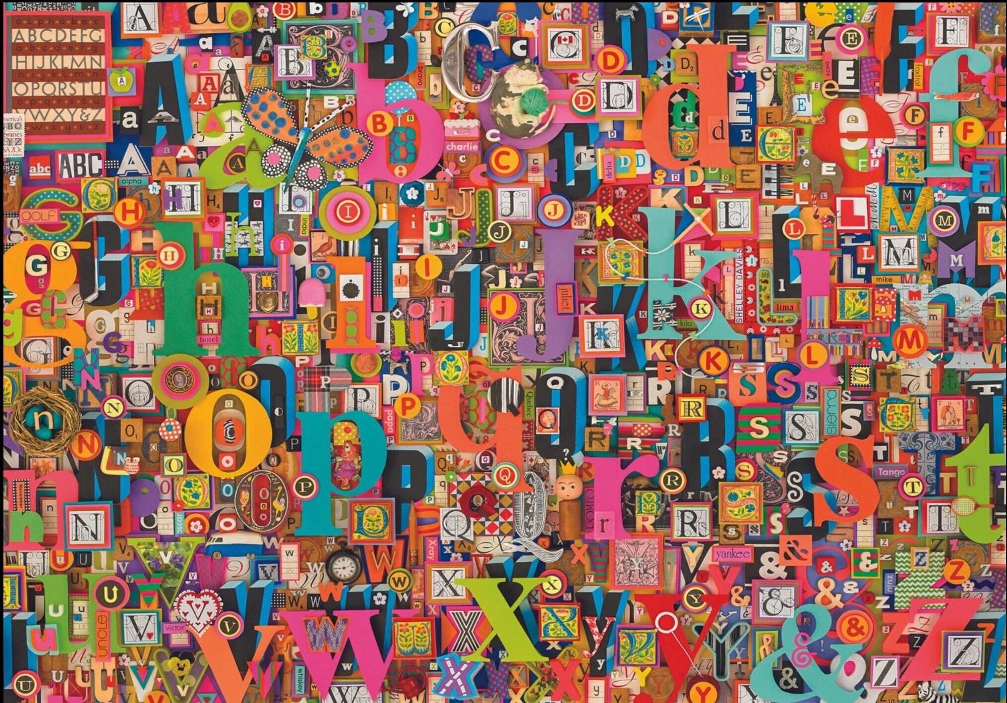The ABC Puzzle Poster by Shelley Davies - Etsy