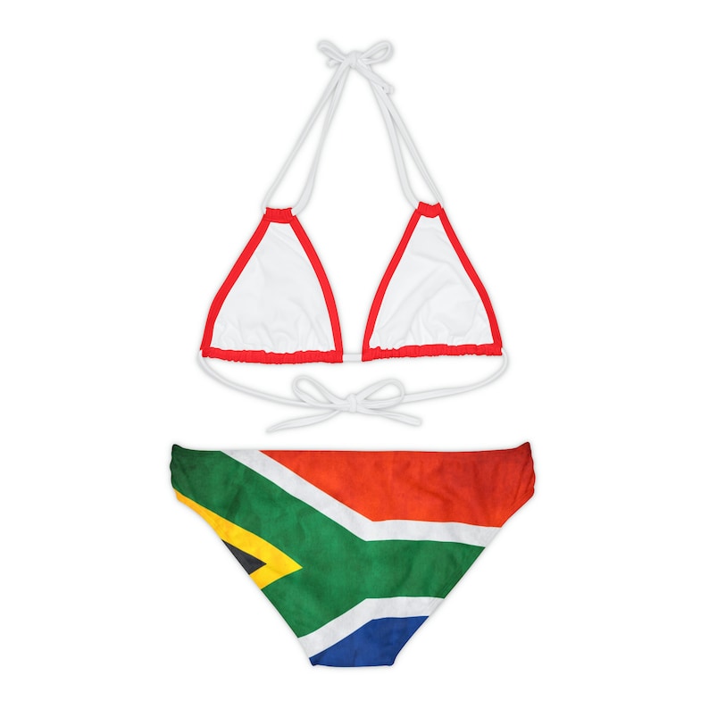 Faf South African Flag Strappy Bikini Set AOP - Etsy