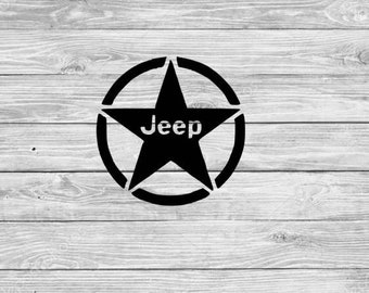 Jeep star decal | Etsy