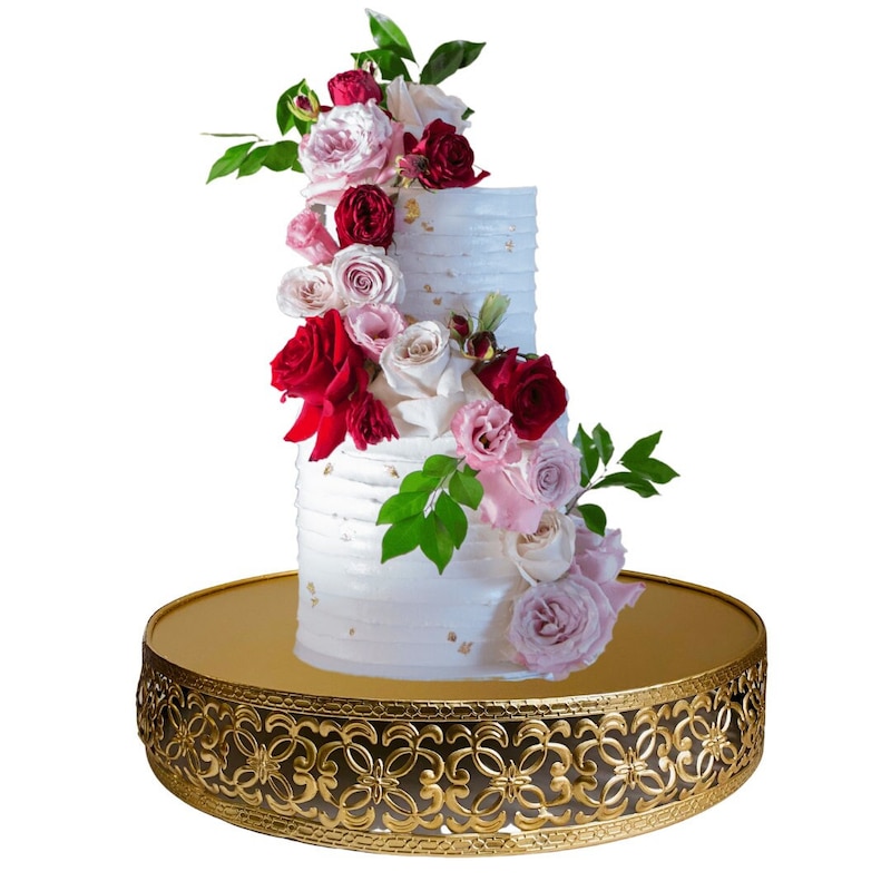 Cake Stand 18 in Gold - Etsy