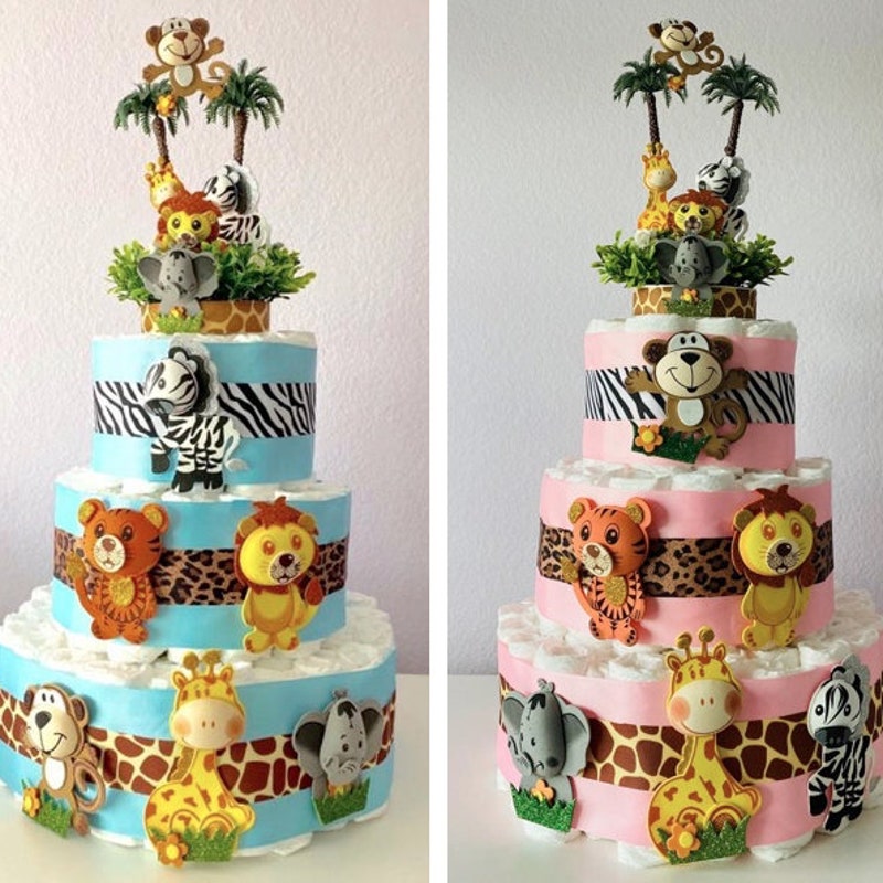 Jungle Diaper Cake - Etsy