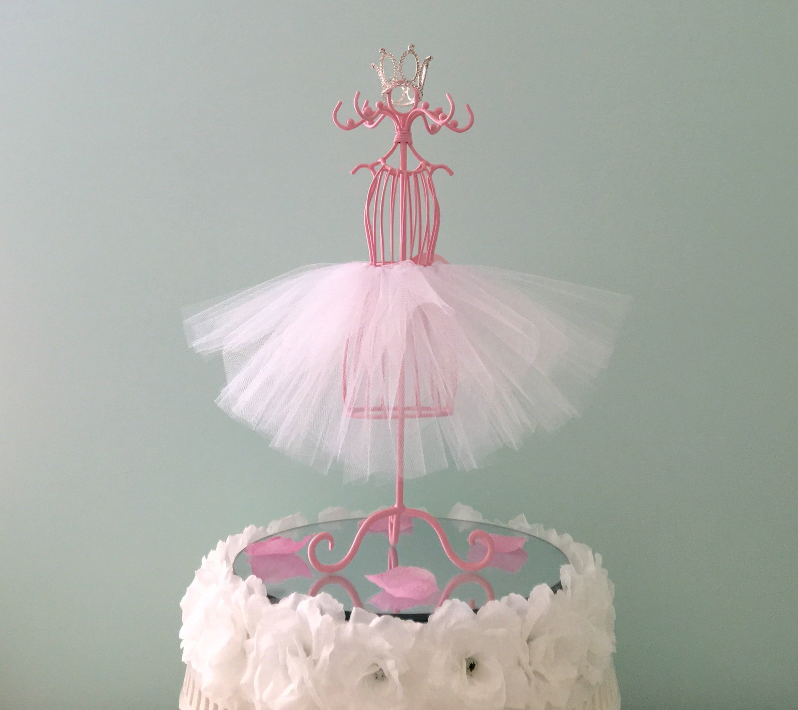 Gorgeous Ballerina Centerpiece, 15" Wire Dress Form, Princess ...