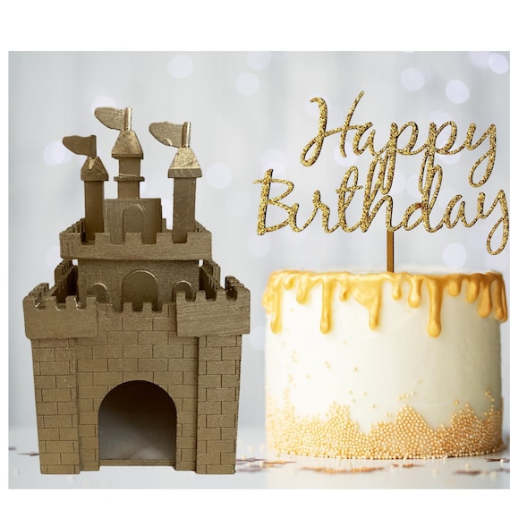 Wooden Castle Cake Topper for Your Wedding Cakes Christening - Etsy