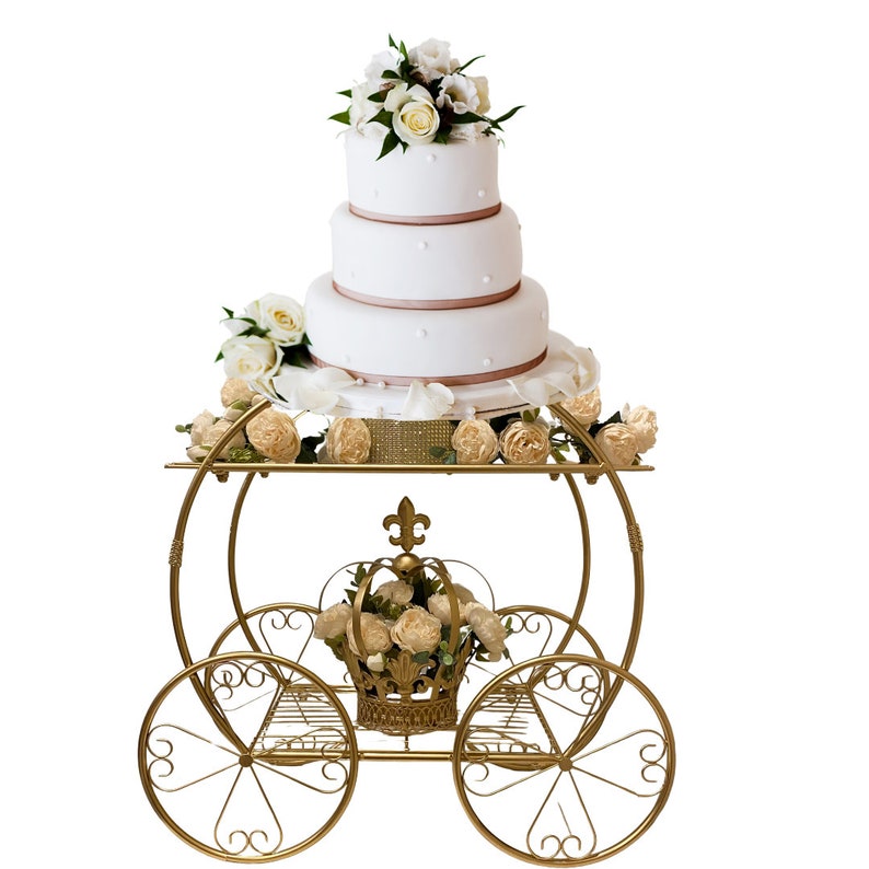 Giant Carriage Cake Stand, Big Size 35" Wheel to Wheel, 27.5 ...