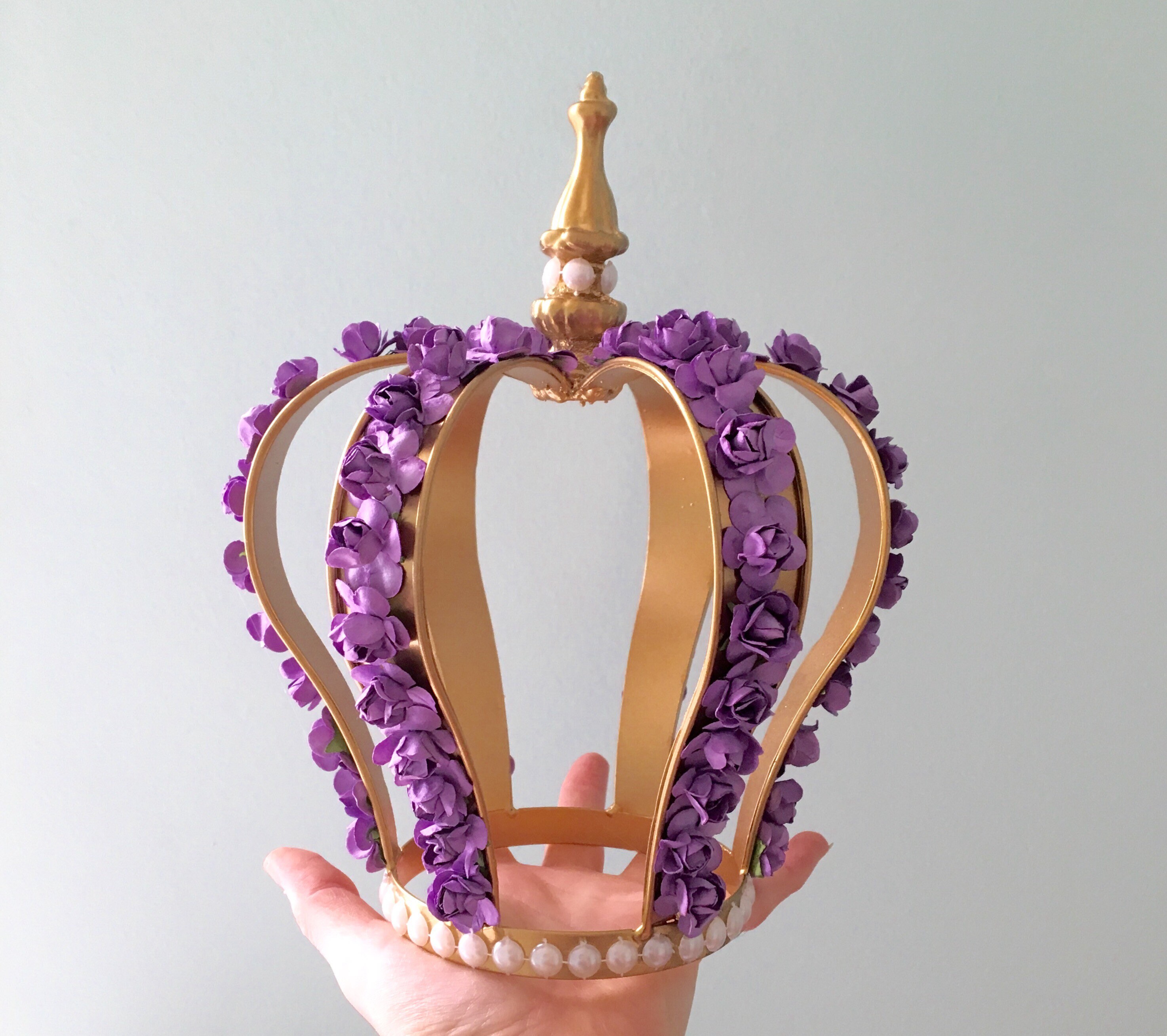 Floral Crown Cake Topper for your wedding cakes christening | Etsy