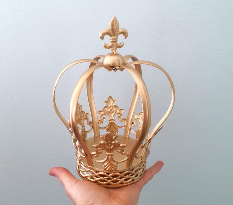 Gorgeous Gold Crown Cake Topper for Your Wedding Cakes Christening or ...
