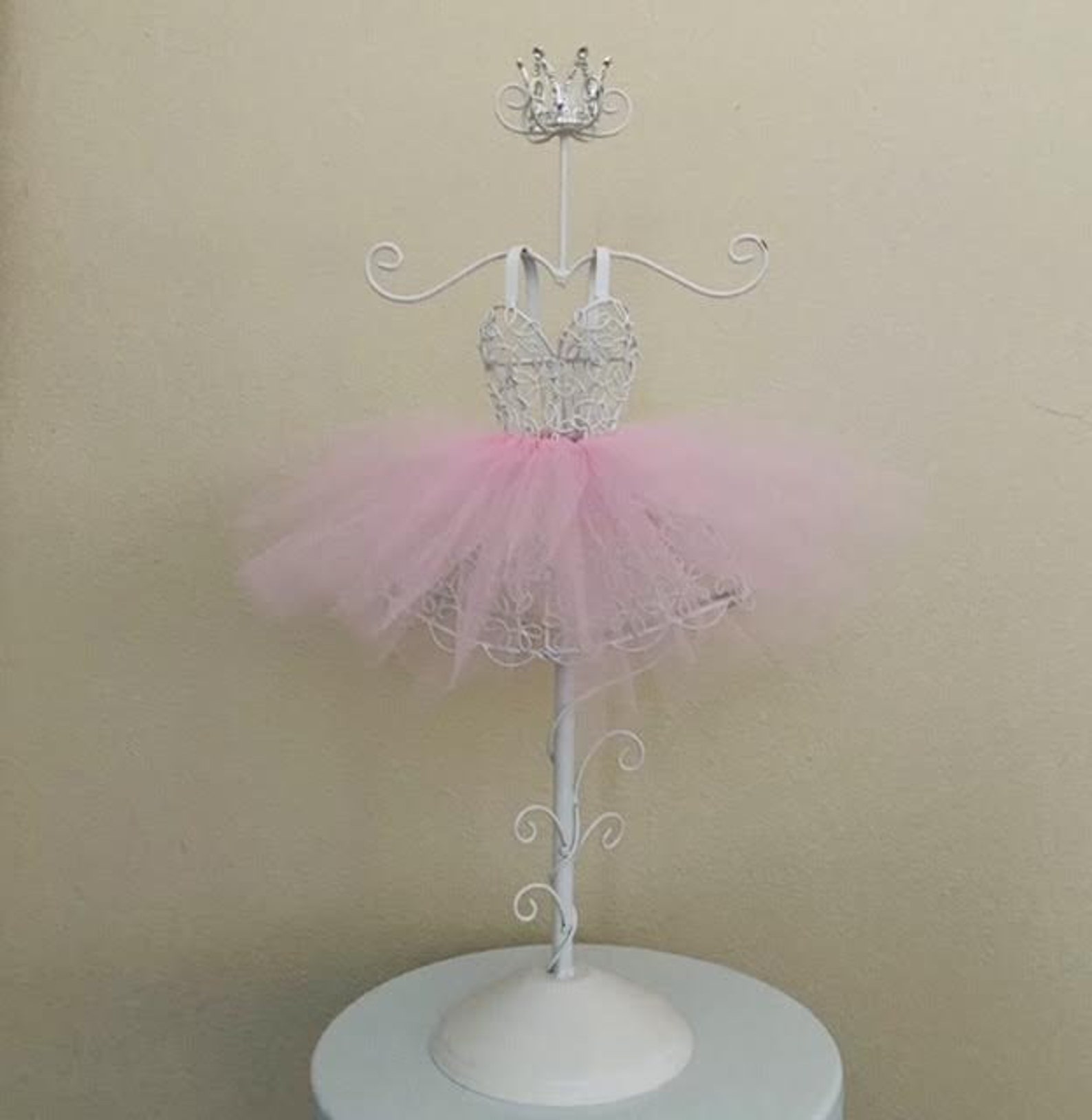 19" Wire Dress Form With Crown Princess Theme Centerpiece, Ballerina ...