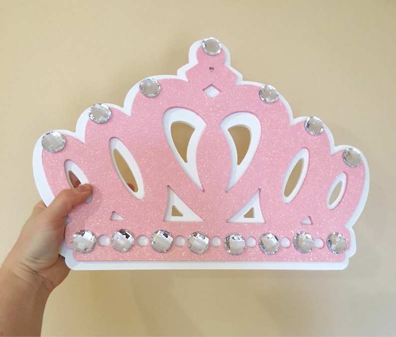 Gorgeous Crown Wall Decor With Big Crystals for Your Little - Etsy