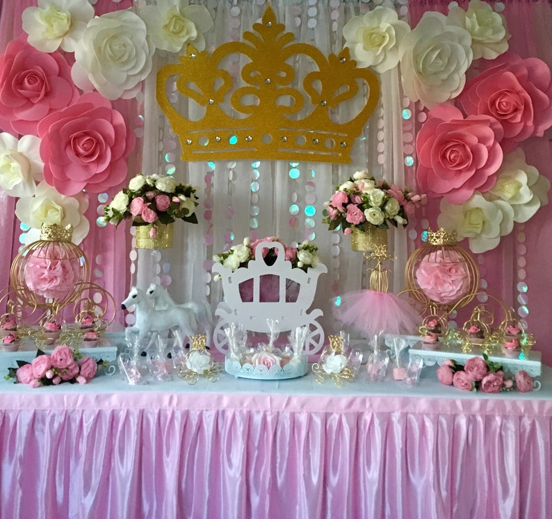 Cinderella Carriage Table Decor Princess Carriage With Horses - Etsy