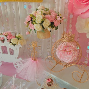 Princess Themed Shower or Birthday, Beautiful Table for Sweets, Flower ...