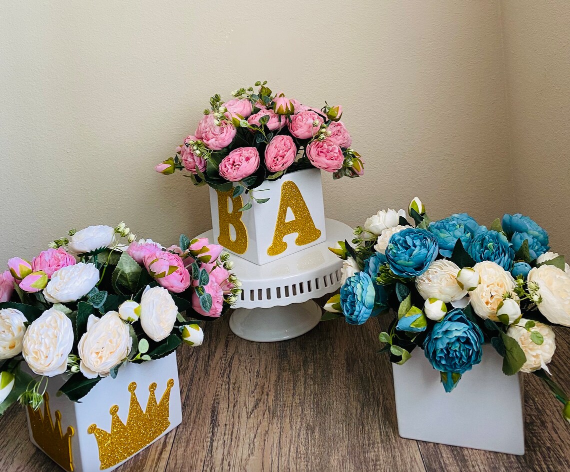 ABC Block Centerpiece Popular Centerpiece Baby Shower | Etsy