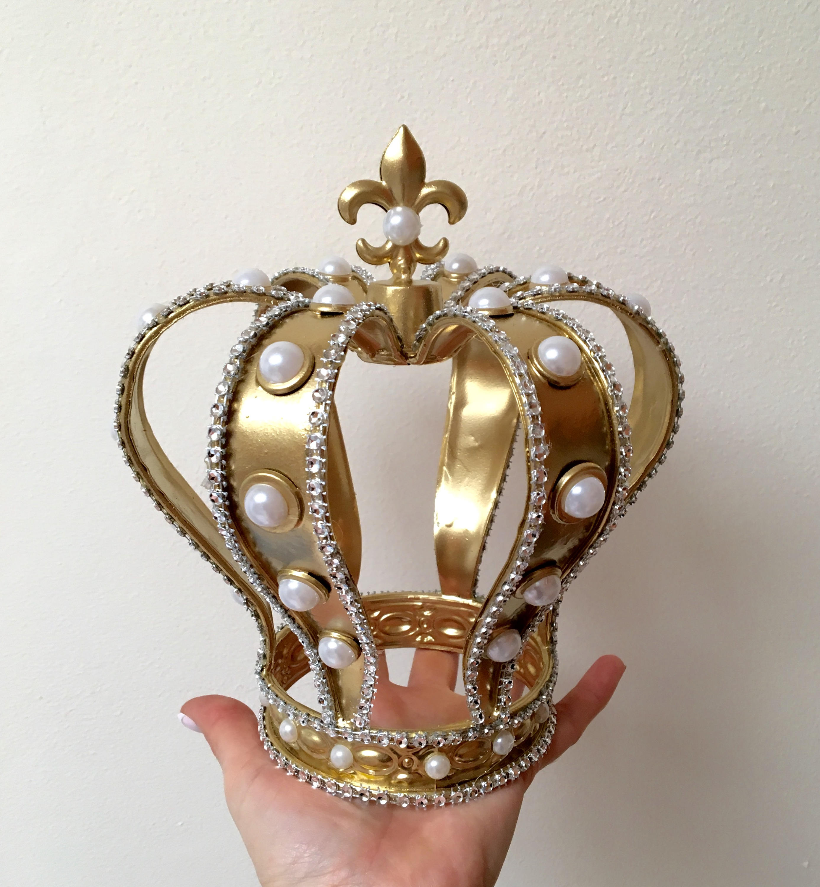 SALE!!! Handmade Crown Cake Topper With Royal Blue Crystals for Your ...
