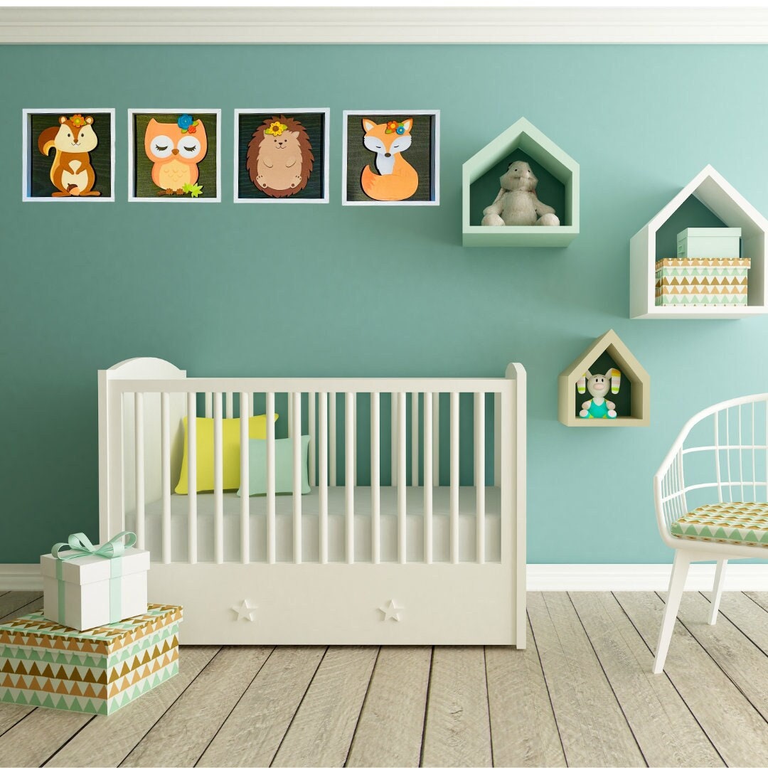 Woodland Animals Wall Decor, Forest Themed Wall Decor Woodland Table ...