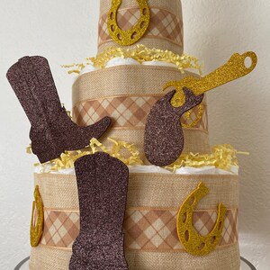 Cowboy Diaper Cake, Country Style Diaper Cake, Baby Shower Centerpiece ...