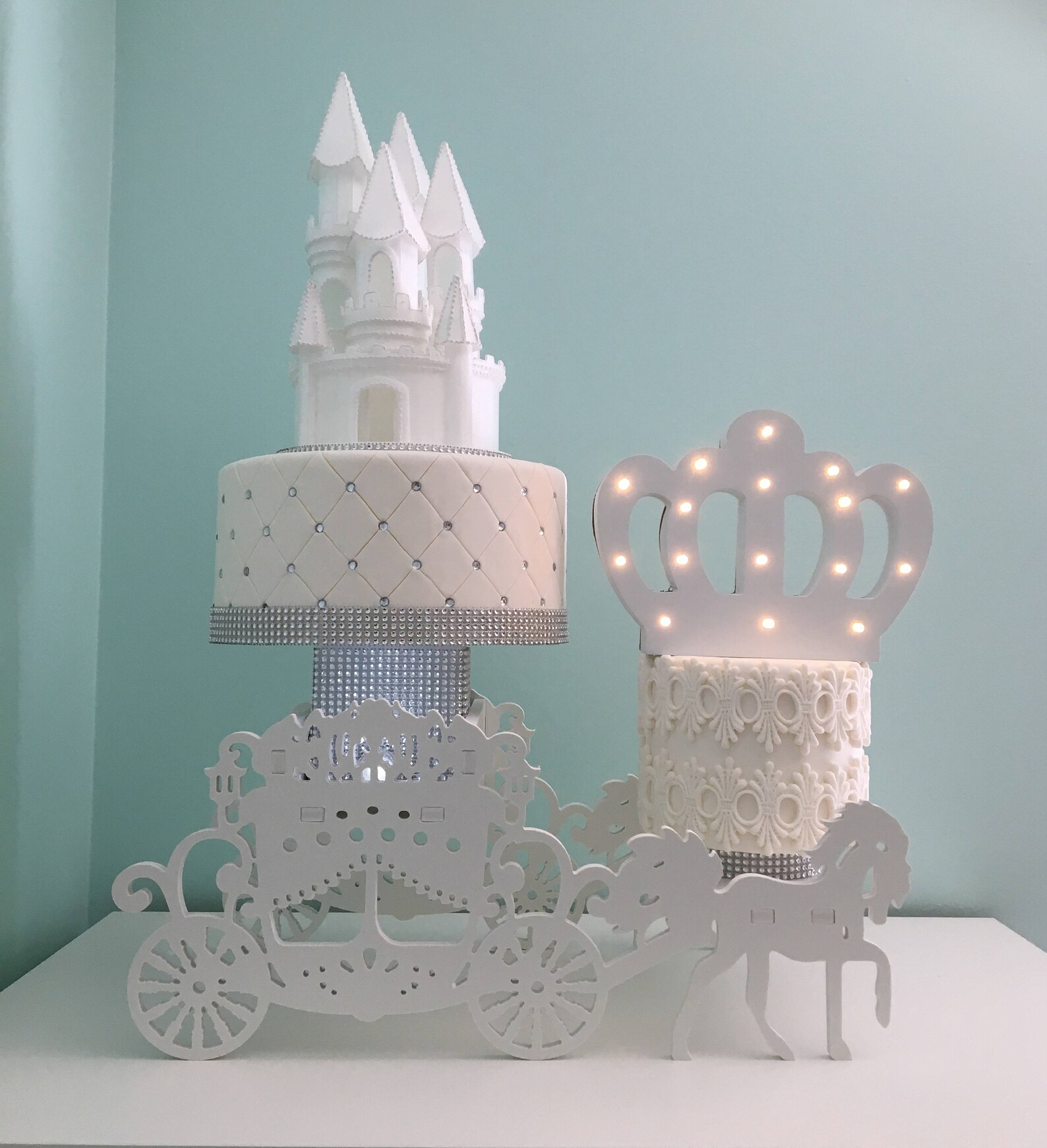 SALE Castle Cake Topper for Your Wedding Cakes Christening or Other ...