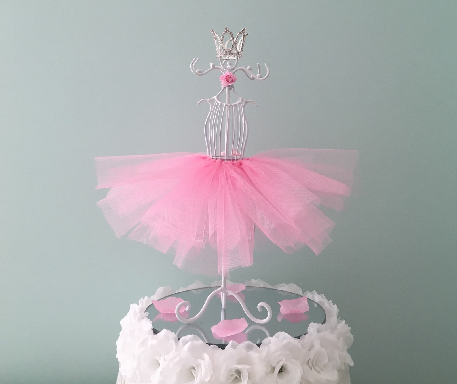 Gorgeous Ballerina Centerpiece, 15" Wire Dress Form, Princess ...