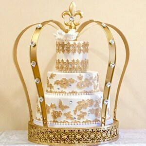 Biggest Crown Cake Stand , Metal Crown Cake Stand, Royal Themed Event ...
