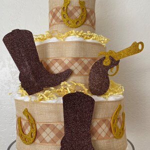 Cowboy Diaper Cake, Country Style Diaper Cake, Baby Shower Centerpiece ...