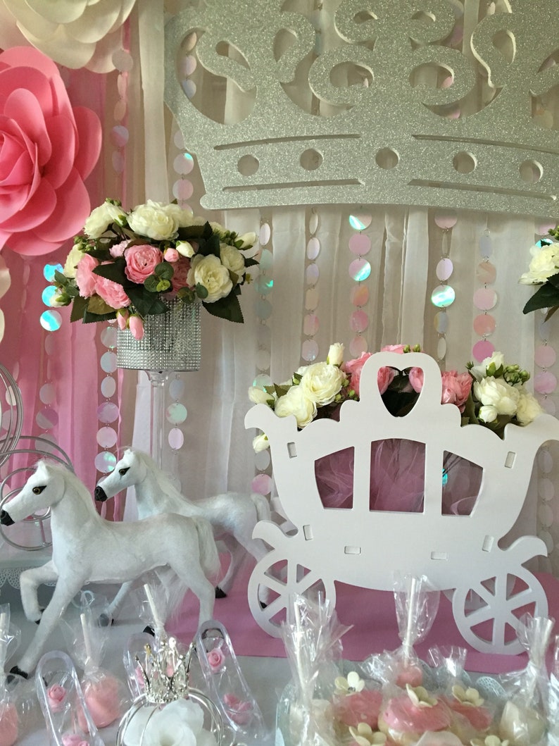 Cinderella Carriage Table Decor Princess Carriage With Horses | Etsy