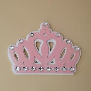 Gorgeous Crown Wall Decor With Big Crystals for Your Little Princess - Etsy