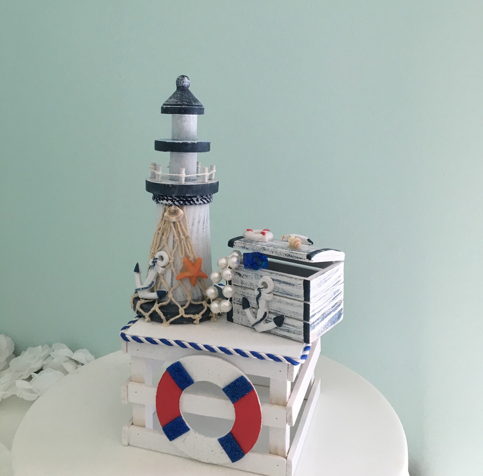 Adorable Lighthouse Nautical Theme Baby Shower Centerpiece - Etsy