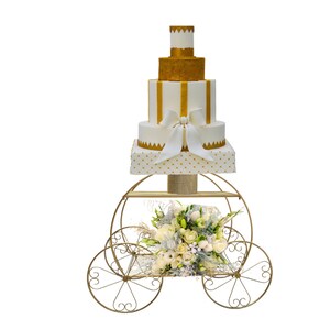 Giant Carriage Cake Stand, Big Size 35" Wheel to Wheel, 27.5 ...