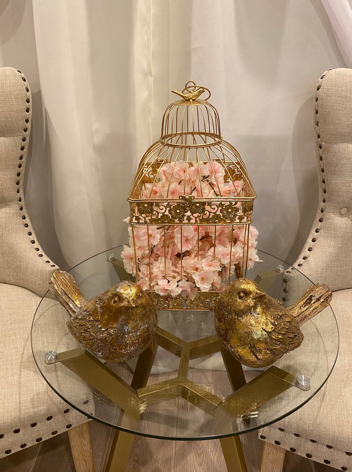 Bird Cage Card Holder Money Box or Flower Centerpiece 3 - Etsy