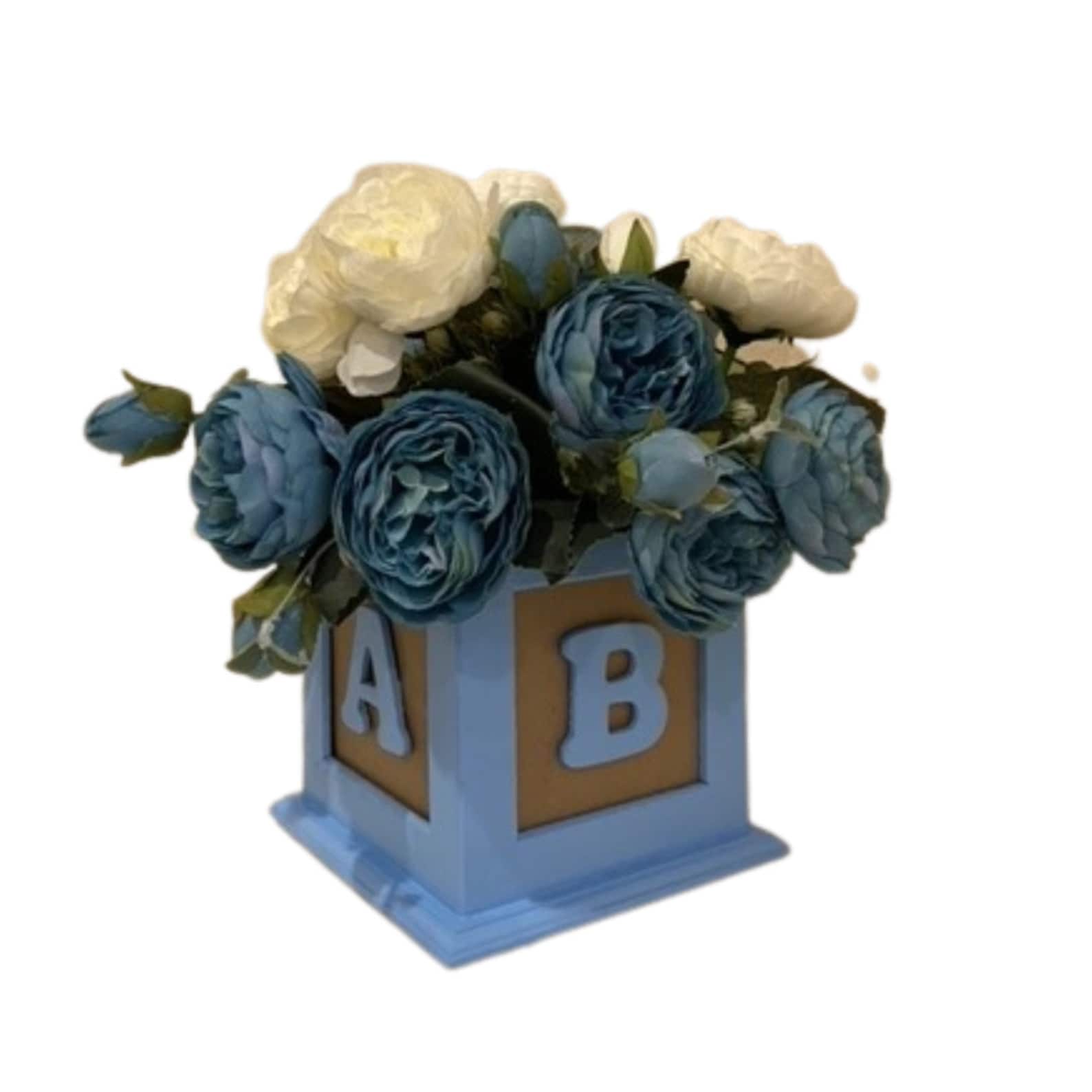 ABC Block Centerpiece Photo-frame Home Decor Baptism - Etsy