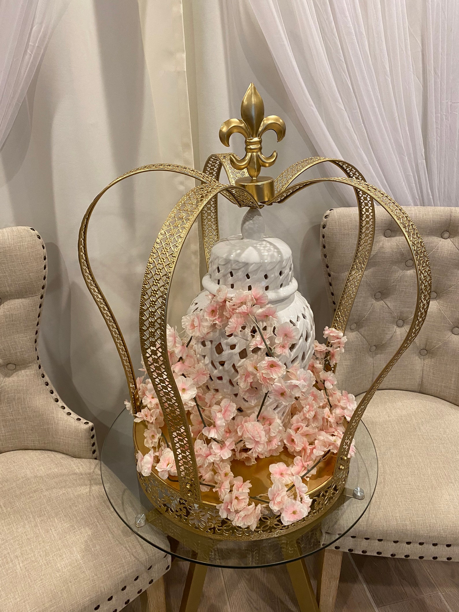 Biggest Crown Cake Stand , Metal Crown Cake Stand, Royal Themed Event ...