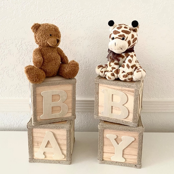 Baby Shower Blocks - Etsy