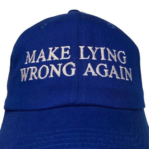 Make Lying Wrong Again Hat - Etsy