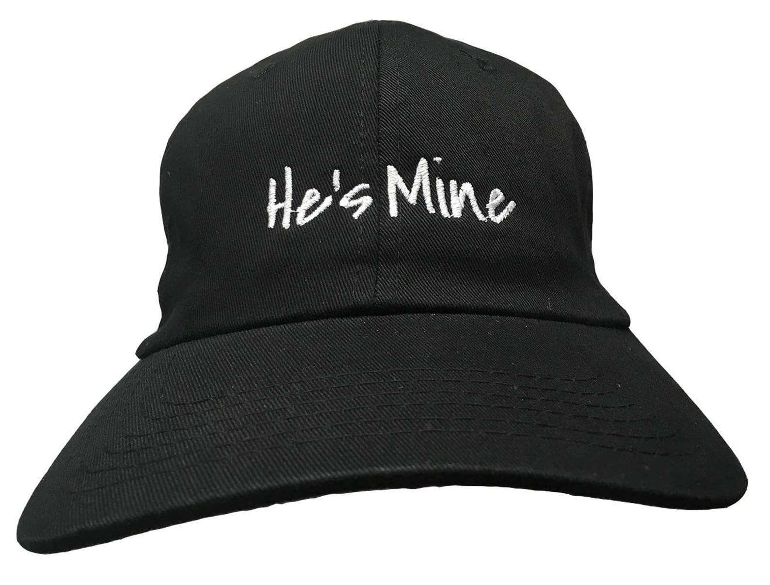 I'm His I'm Hers She's Mine He's Mine - Embroidered Dad Style Ball Caps ...