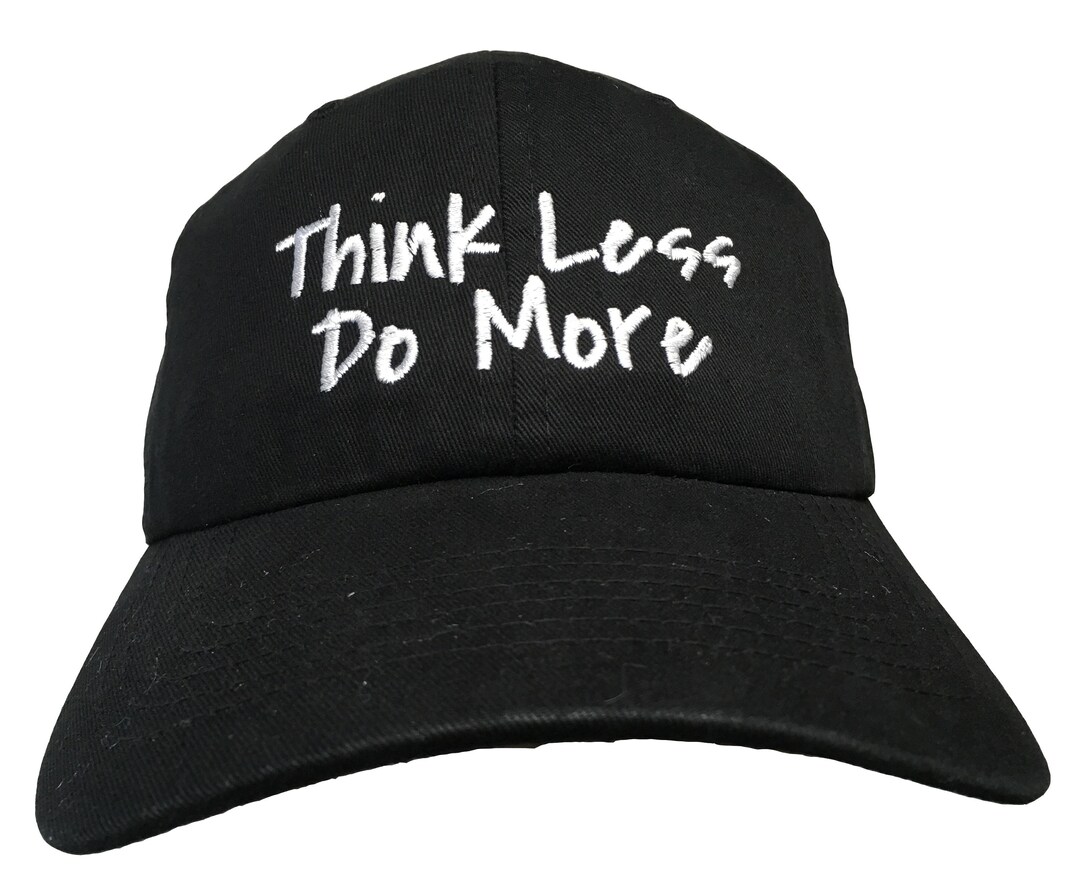 Think Less Do More (polo Style Ball Colors With White Stitching) - Etsy