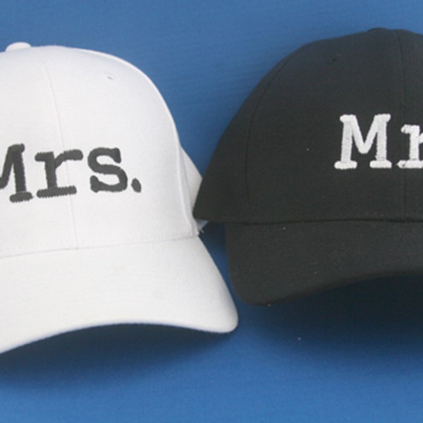 Mr and Mrs Baseball Hats - Etsy