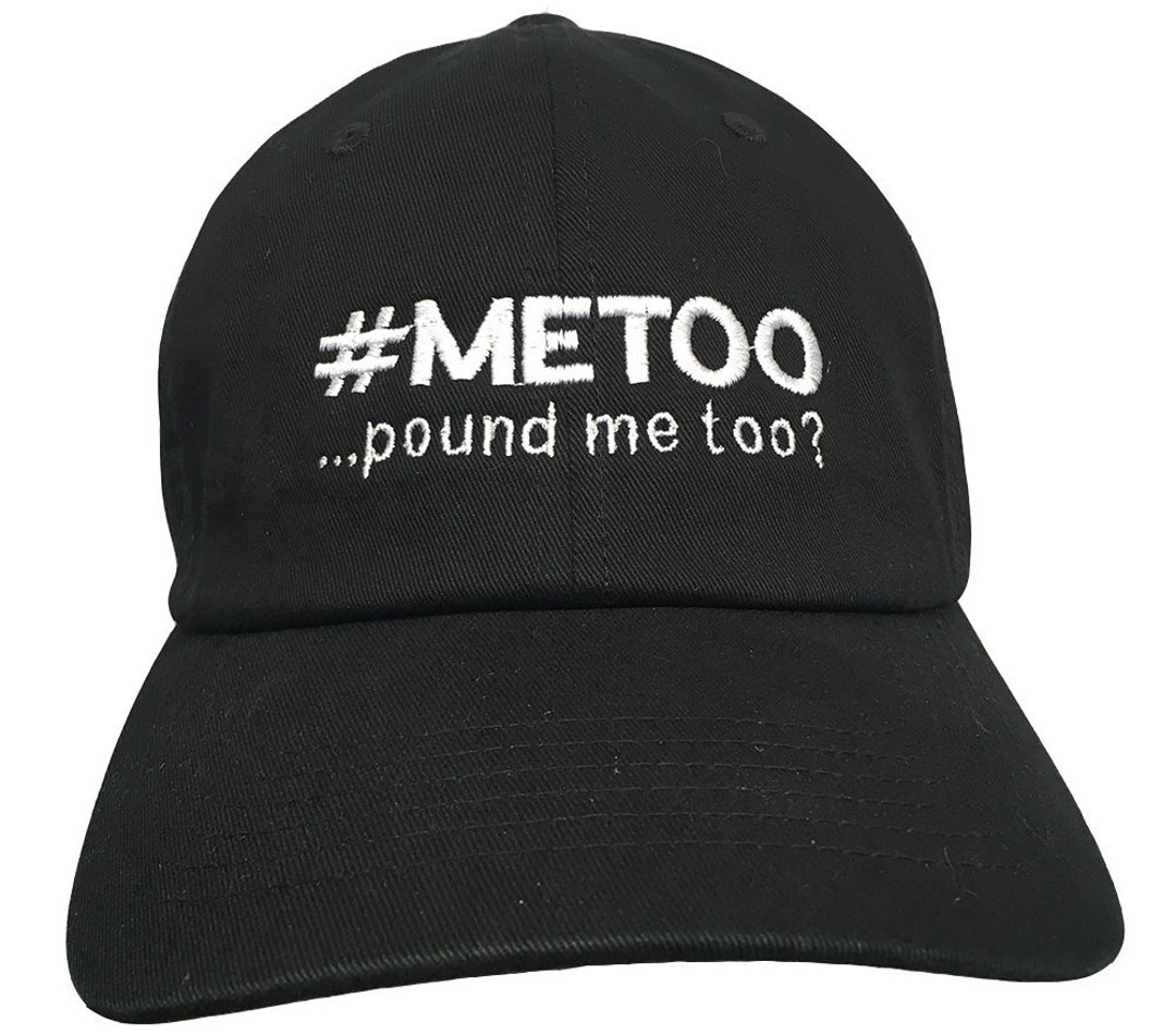 METOO Mistake (polo Style Ball Cap - Black With White Stitching) - Etsy