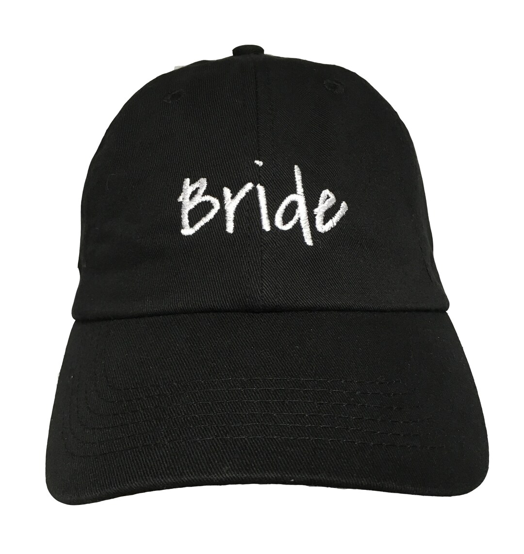 Bride New Style - Ball Cap (black With White Stitching) - Etsy