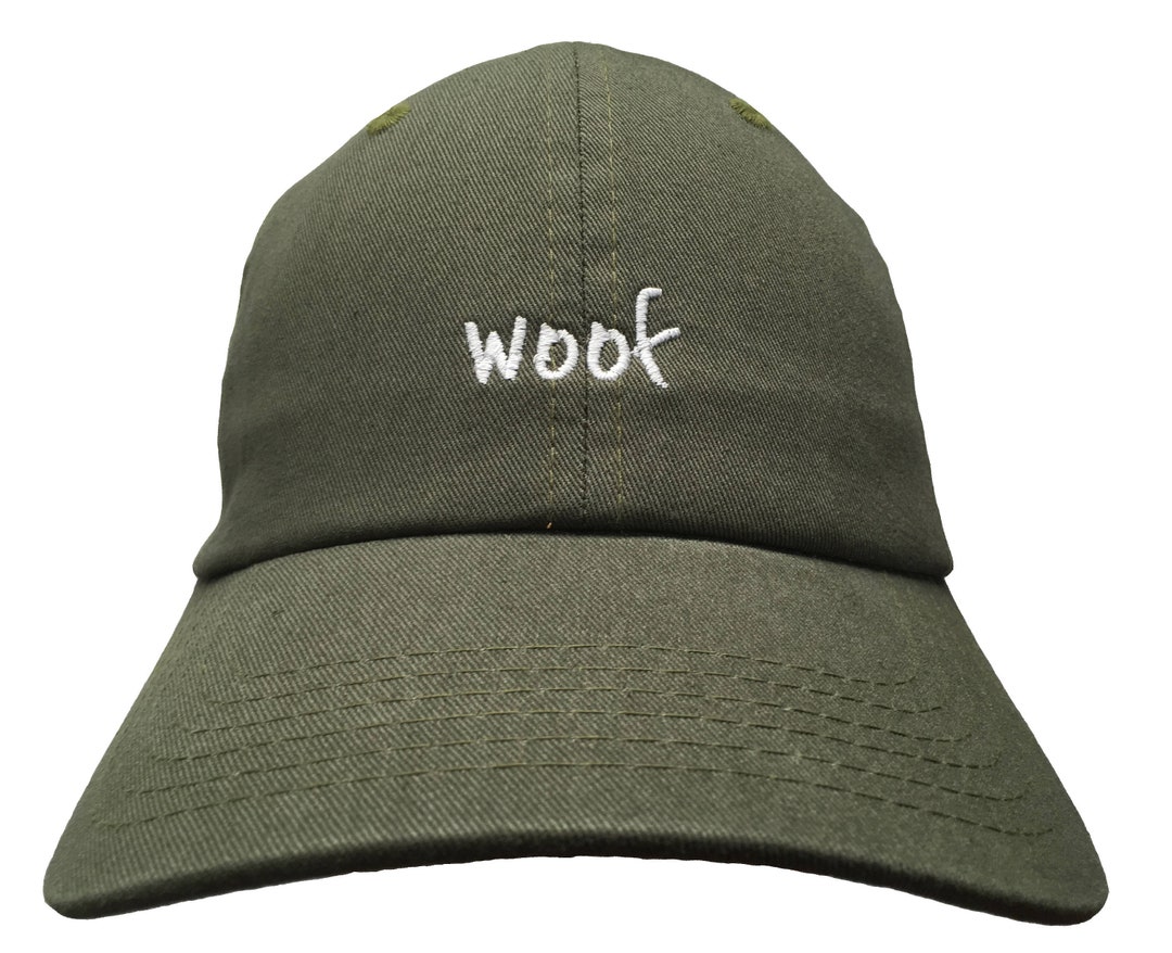Woof (polo Style Dad Cap Different Colors Embroidered With White ...