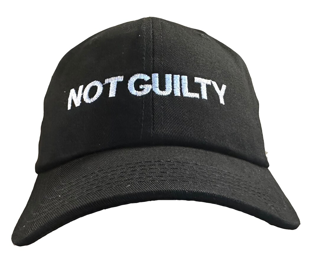 NOT GUILTY - Ball Cap (various Colors With White Stitching) - Etsy