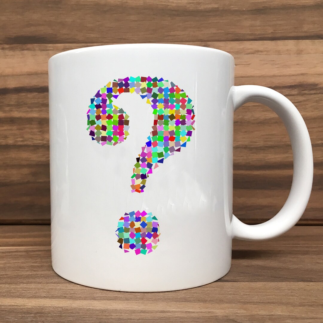 Coffee Mug - Question Mark (colorful) - Double Sided Printing 11 Oz Mug ...