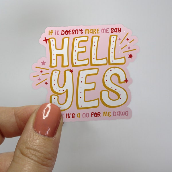 Hell Yes Stickers - Etsy