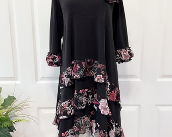 Girls Snow Leopard Ruffle Top - Etsy