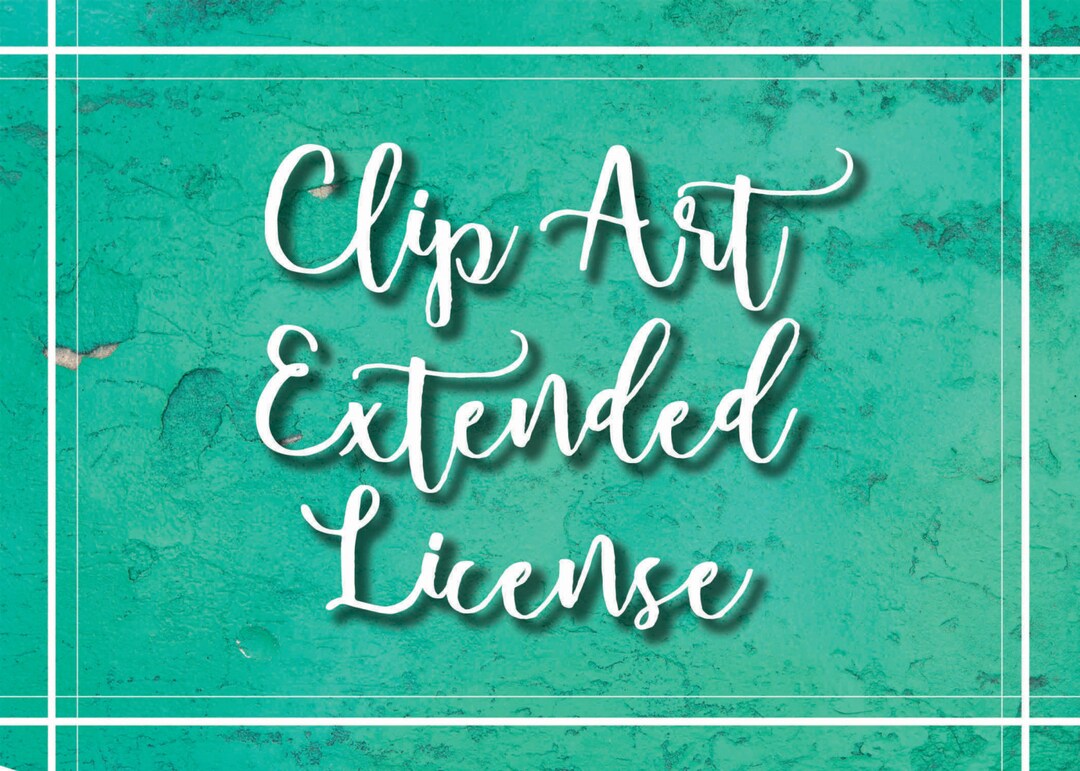 Extended Clip Art License - Etsy