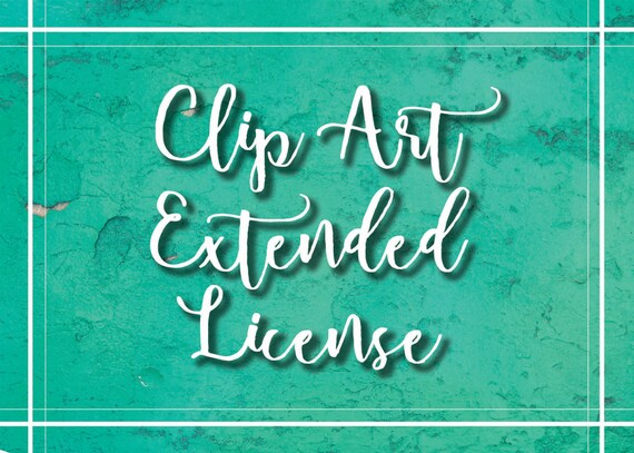 Extended Clip Art License - Etsy