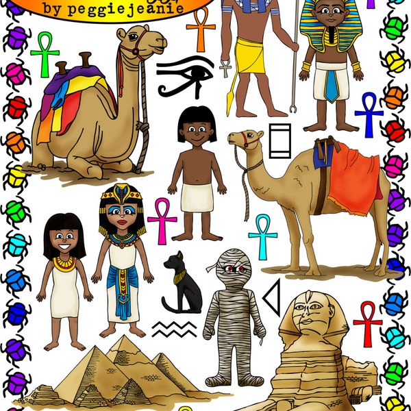 Ancient Egypt Clipart - Etsy