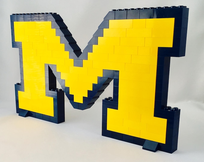 Michigan Brick Logo Construction Set With Printed Color Guide! - Etsy