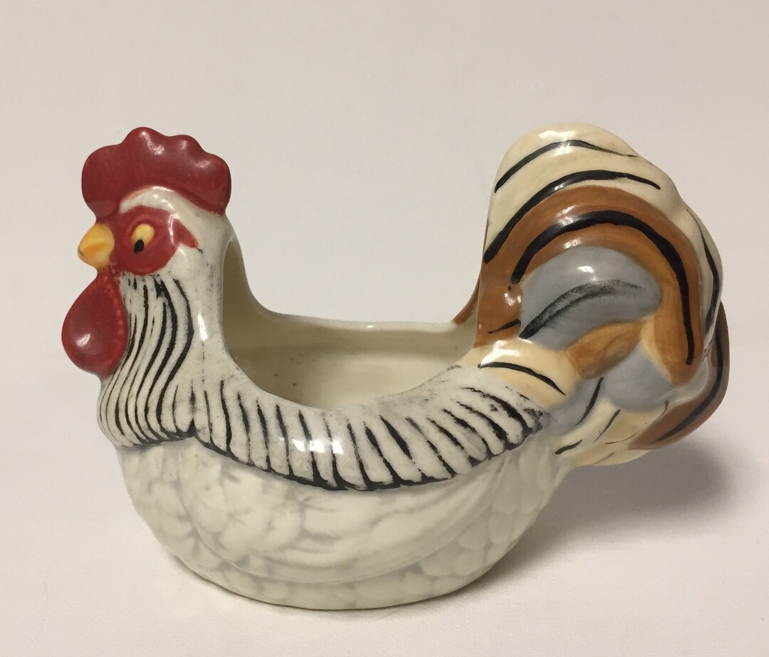Vintage Ceramic Chicken Dish - Etsy
